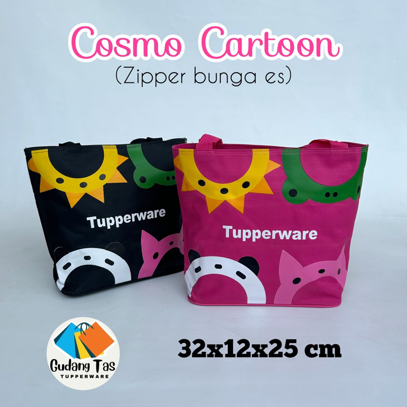 Cosmo cartun Tupperware (ice flower zipper) / Multipurpose bag | Shopee ...