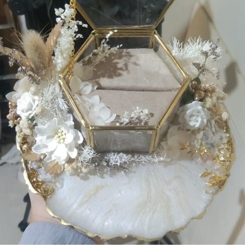 Ring BOX RESIN RING BOX Dowry BOX RING BOX Jewelry BOX RING Holder Can ...