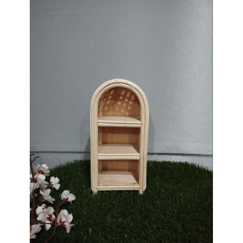 Miniature rattan cupboard shelf toy doll house/mini rattan cupboard ...