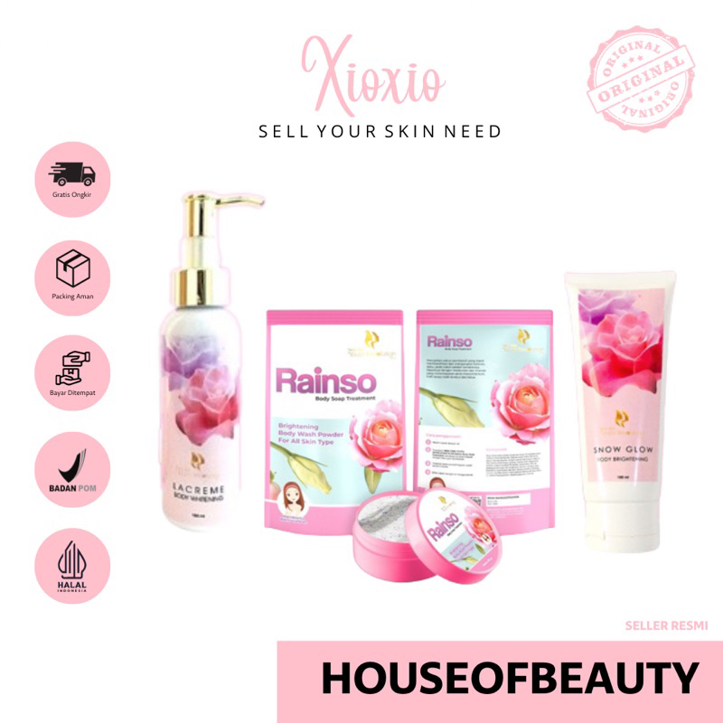 La Creme Body Bleaching Whitenning/ Rainso/ Snow Glow Body Brightening ...