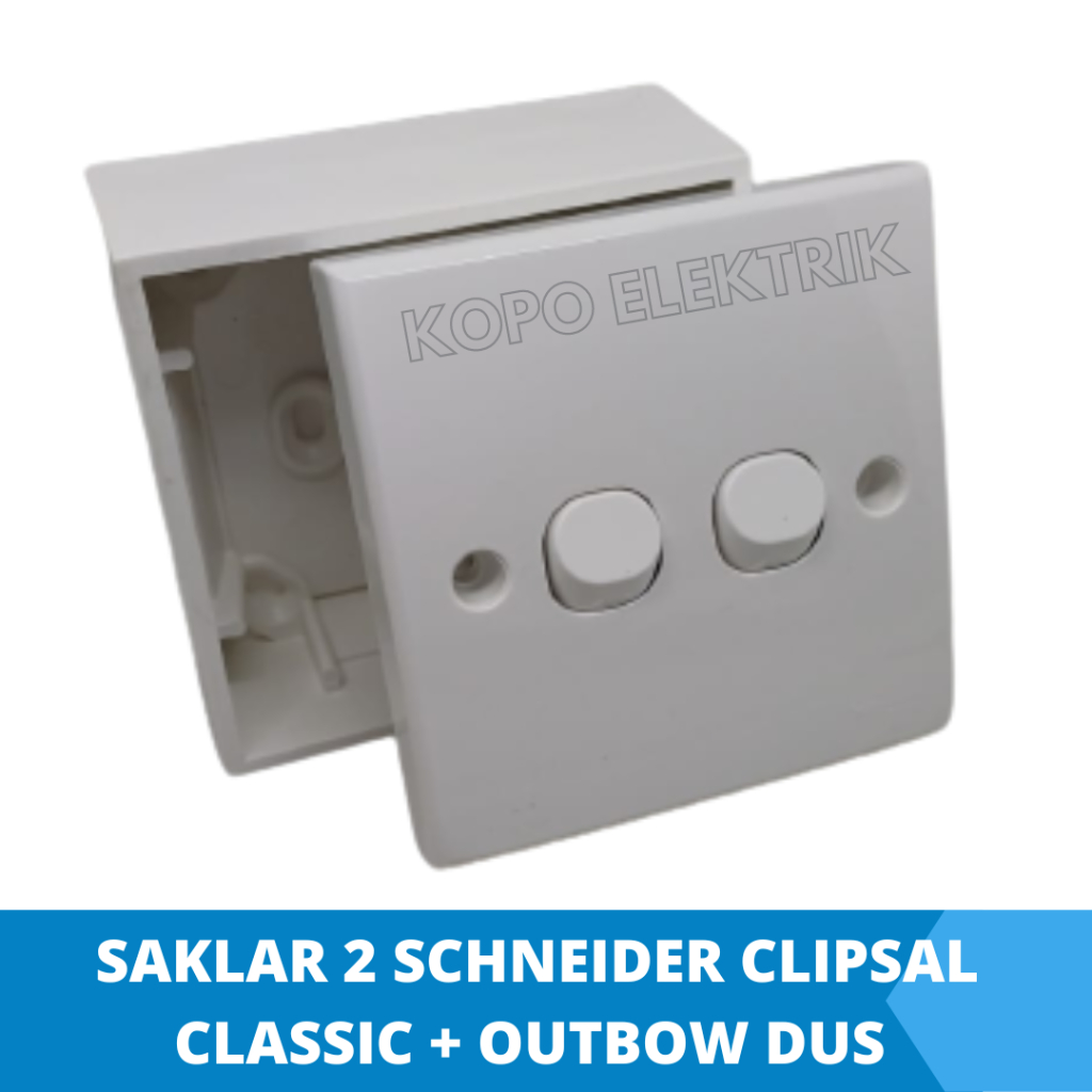 Schneider Clipsal Classic Switch / Socket + Outbow Box | Shopee Malaysia