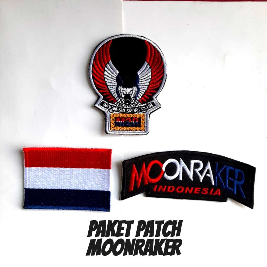Moonraker INDONESIA MOONRAKER PATCH PACKAGE CONTAINS 2 | Shopee Malaysia