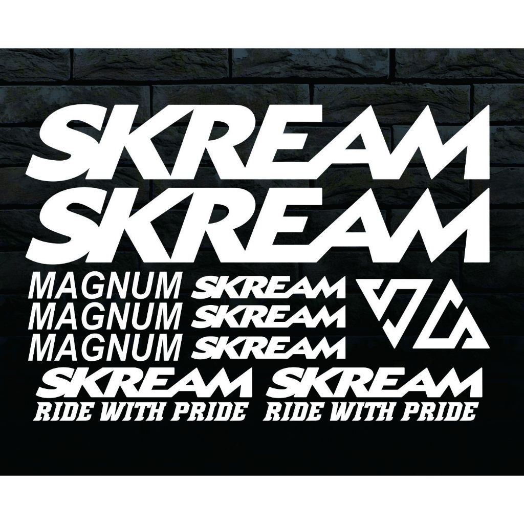 Cutting sticker fixie/sticker fixie Bike skream sticker cutting ...