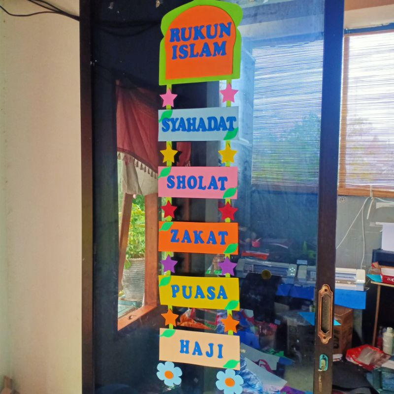 HIASAN DINDING Islamic Pillar Class Wall Decoration (120x27 cm) School ...
