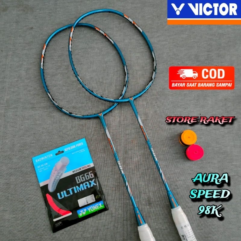 Viktor AURA SPEED 98K 30 LBS BADMINTON RACKET FREE BAG AND GRIP ...