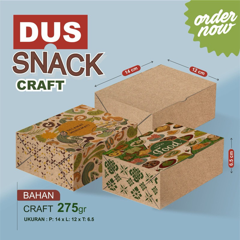 Snack Box | Snack CRAFT Box | Full COLOR SNACK Box | Contemporary SNACK ...