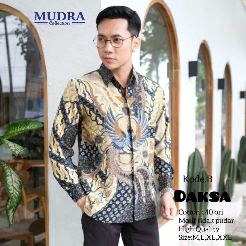 KEMEJA Mudra Collection Batik / Long Sleeve Men's Batik / Latest Batik ...