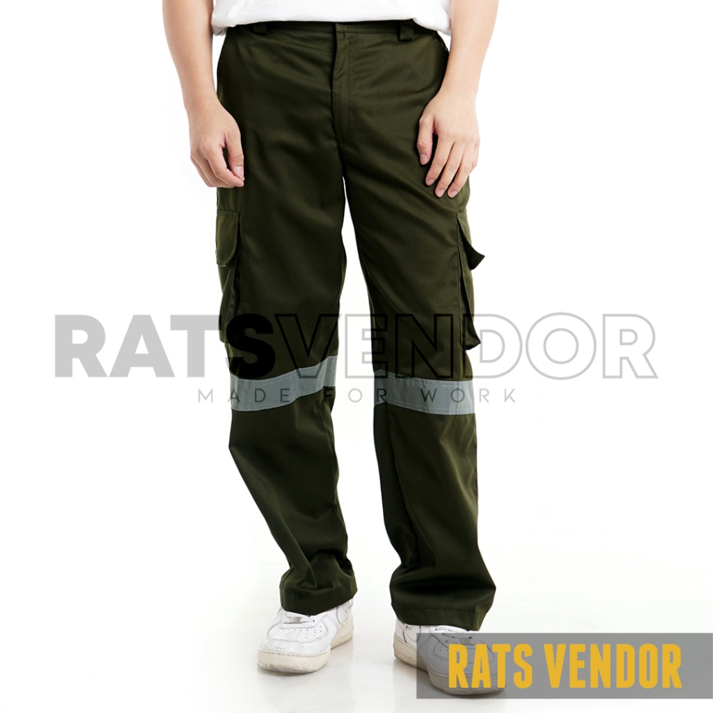 HIJAU K3 Safety Pants / Field Mining Project Work Pants / HSE ...