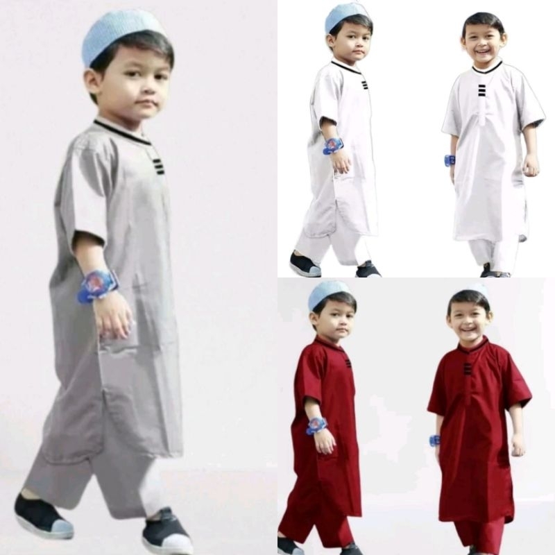 Muslim clothes for boys/suits for muslim boys 1-10 years | Shopee Malaysia