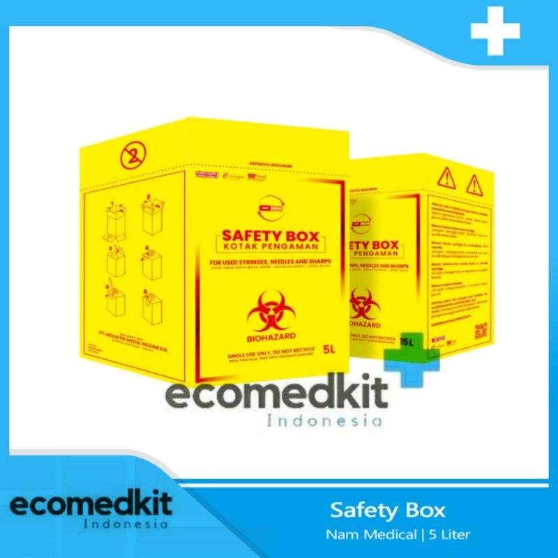 Cardboard Safety Box 5L | 5 Liter Medical Waste Trash Can | Shopee Malaysia