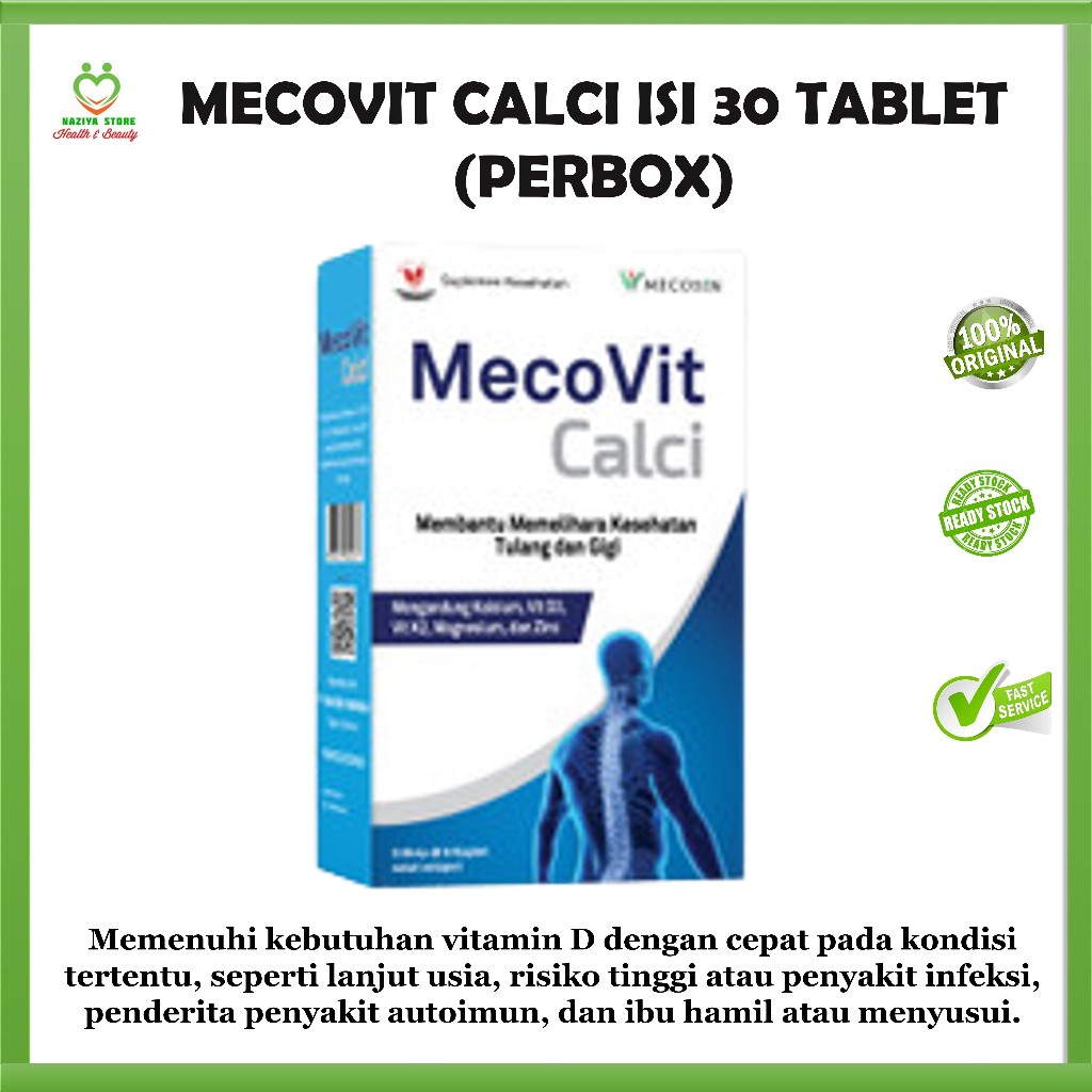 Mecovit CALCI VITAMIN Bone And Teeth Contents 30 Tablets (Unit Price ...