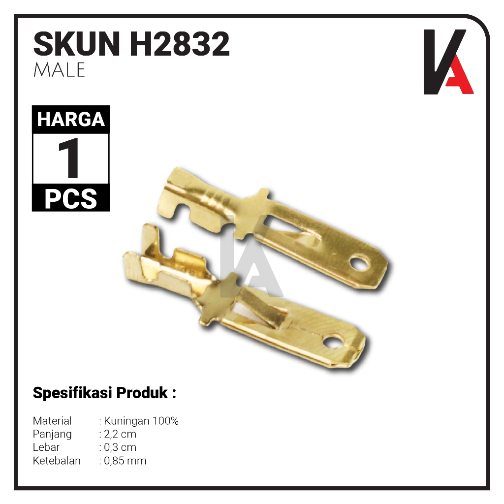 Terminal SKUN Flat Cable Connector MALE/SKUN MALE Copper Unit | Shopee ...