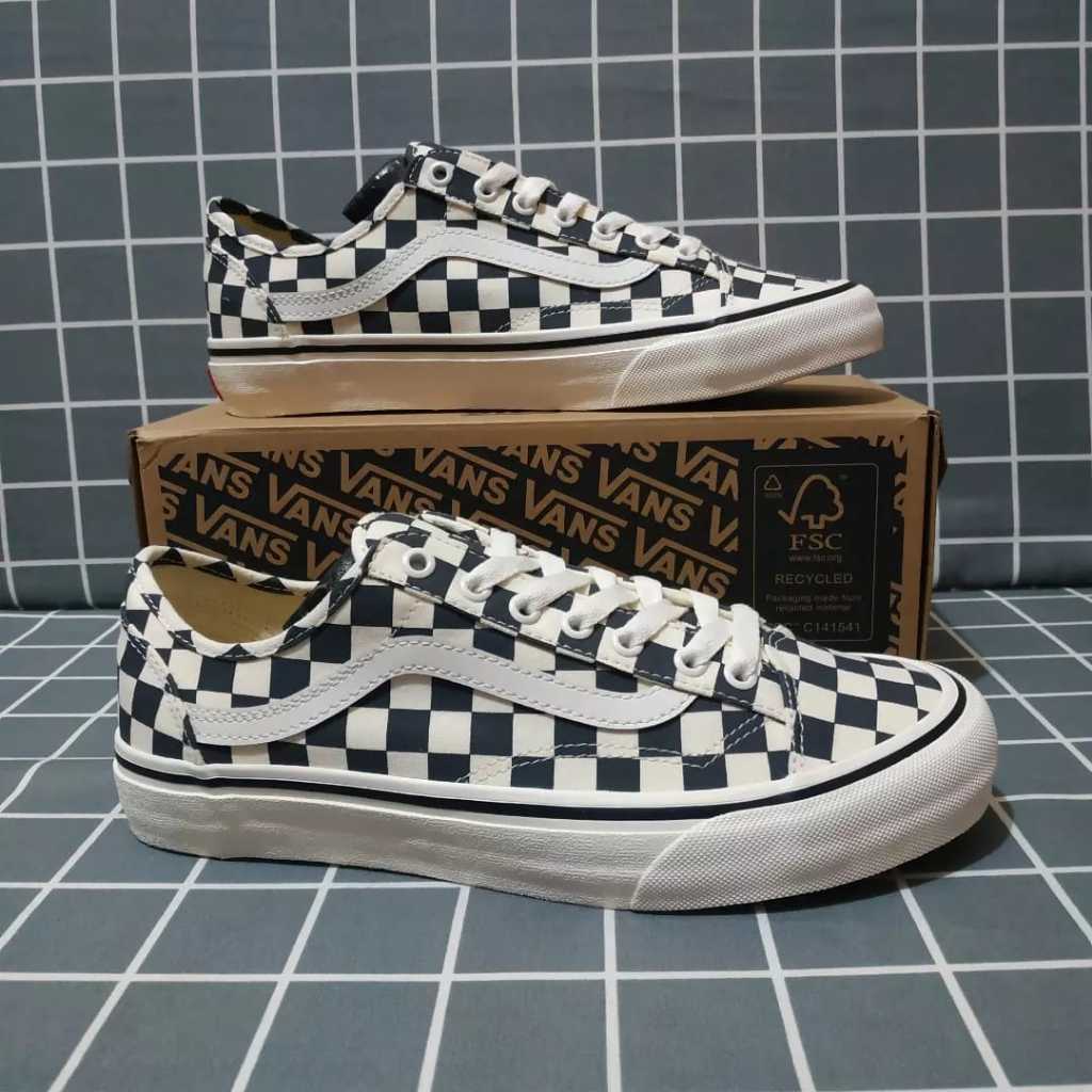 Original Official Vans Men's Shoes (Vans Style 36 Decon Vr Checkerboard ...