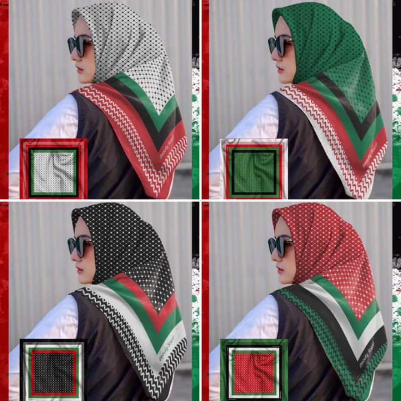 Palestinian MOTIF Quadrilateral HIJAB/Hijab4 Latest MOTIF HIJAB ...