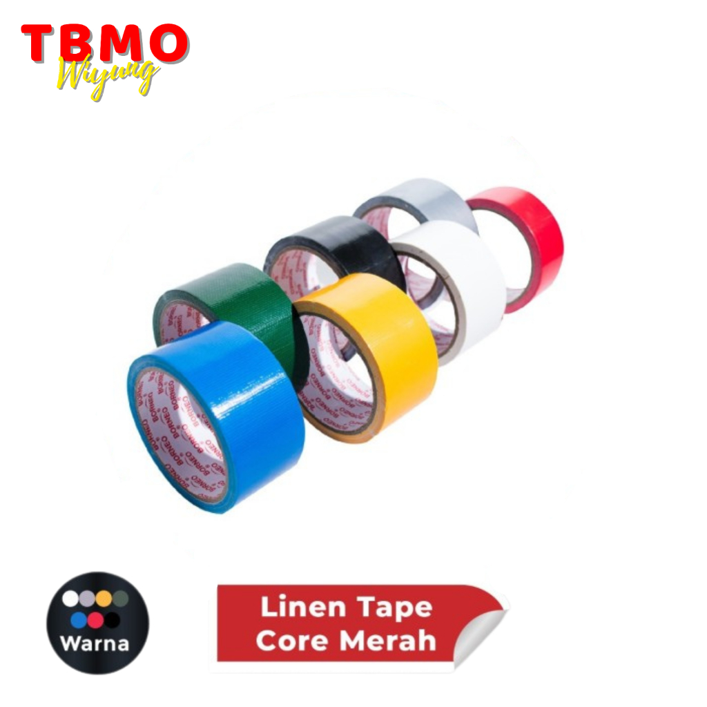 MERAH Linen Tape Borneo Core Red 48mmx8m / 2 Inch Borneo Fabric Duct ...