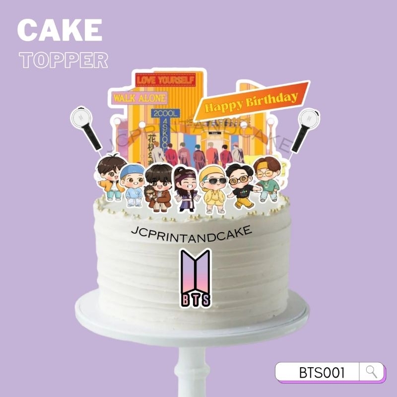 Bangtan boys Topper / BTS Topper / BTS birthday Topper / Tinitan ...