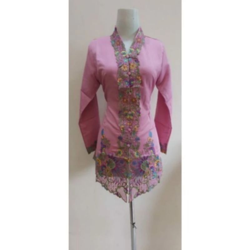 KATUN Jumbo ~ BIRD MOTIF EMBROIDERED COTTON ENCIM KEBAYA TOP // BETAWI ...