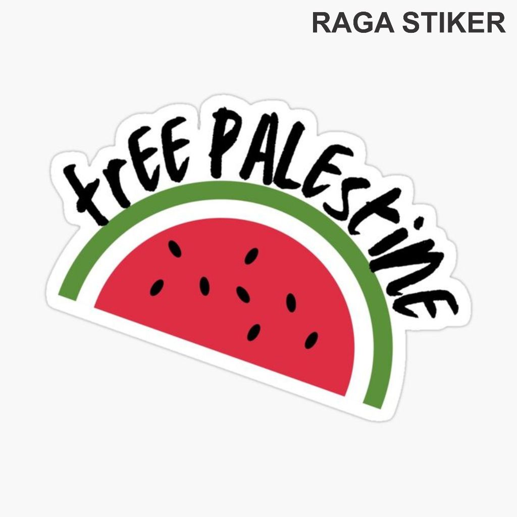 Sticker CUTTING FREE PALESTINE STICKER SAVE PALESTINE Watermelon ...