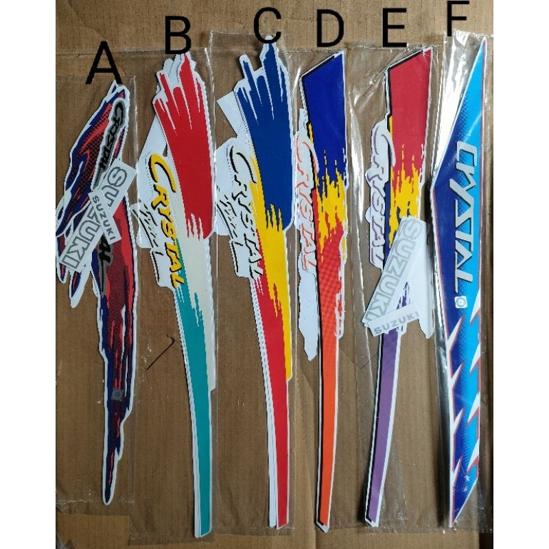 Suzuki Crystal Striping Sticker | Crytal Motorcycle Body Trim | Shopee ...
