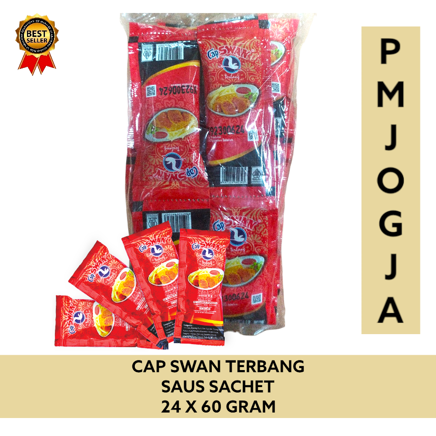 Cap Swan sachet sauce 1 pack contains 24 pcs / 24 pcs sachet sauce ...