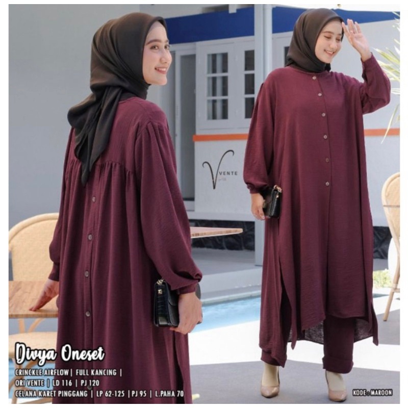 Divya SET LONG Tunic JUMBO CRINKLE AIRFLOW LD 120 // ONE SET DIVYA // SET DIVYA // SET DIVYA ...