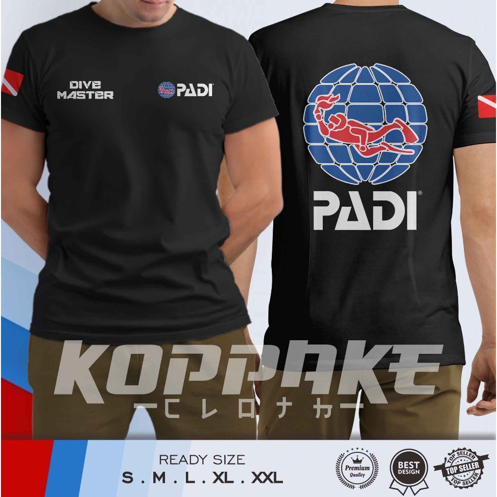 PADI Asosiation Professional Diving Instructions T-Shirt DIVE MASTER ...