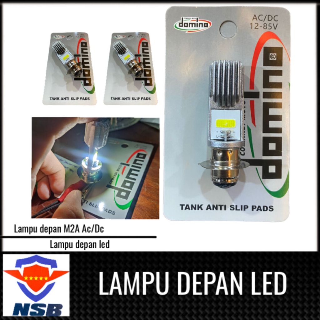 Led headlamp domino M2A AC/DC universal pnp matic And Duck NSBRACING55 | Shopee Malaysia