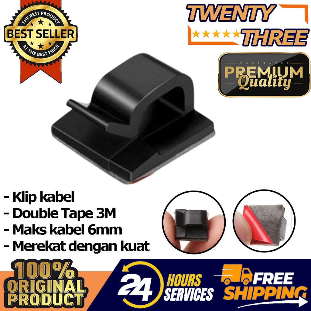 Stick-on Cable Clip Clip Cable Management Cable clamp | Shopee Malaysia