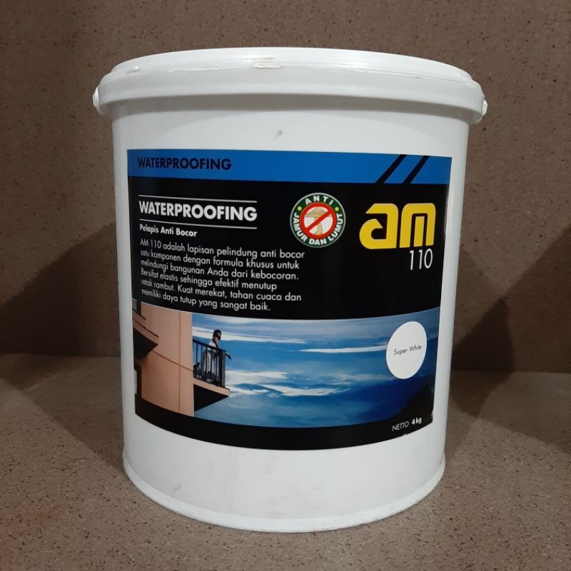 Am 110 Leakproof waterproofing paint 4 kg 4kg (Transparent) | Shopee ...