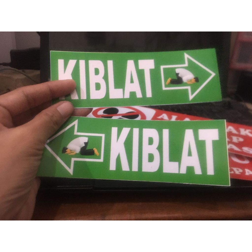Kiblat DIRECTION stickers with waterproof PETUNJUK QIBLAH PRAYER ...