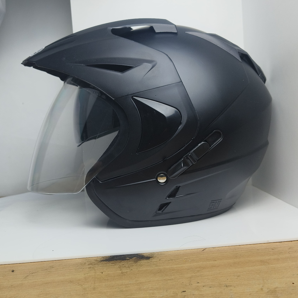 Helmet Half Face Double Visor JP8 SOFT BLUE MLA HELMET/HELMET For Adult ...