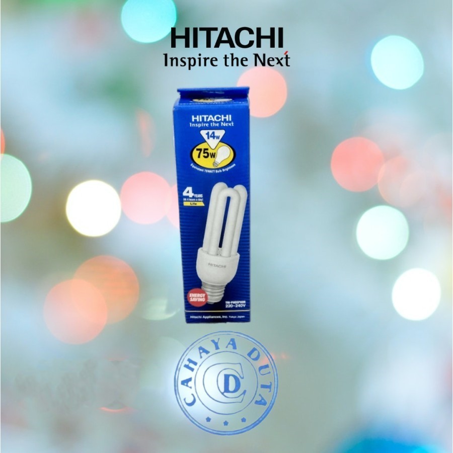 Hitachi E27 Essential Bulb 14W Lamp (EFH14W/3U) | Shopee Malaysia