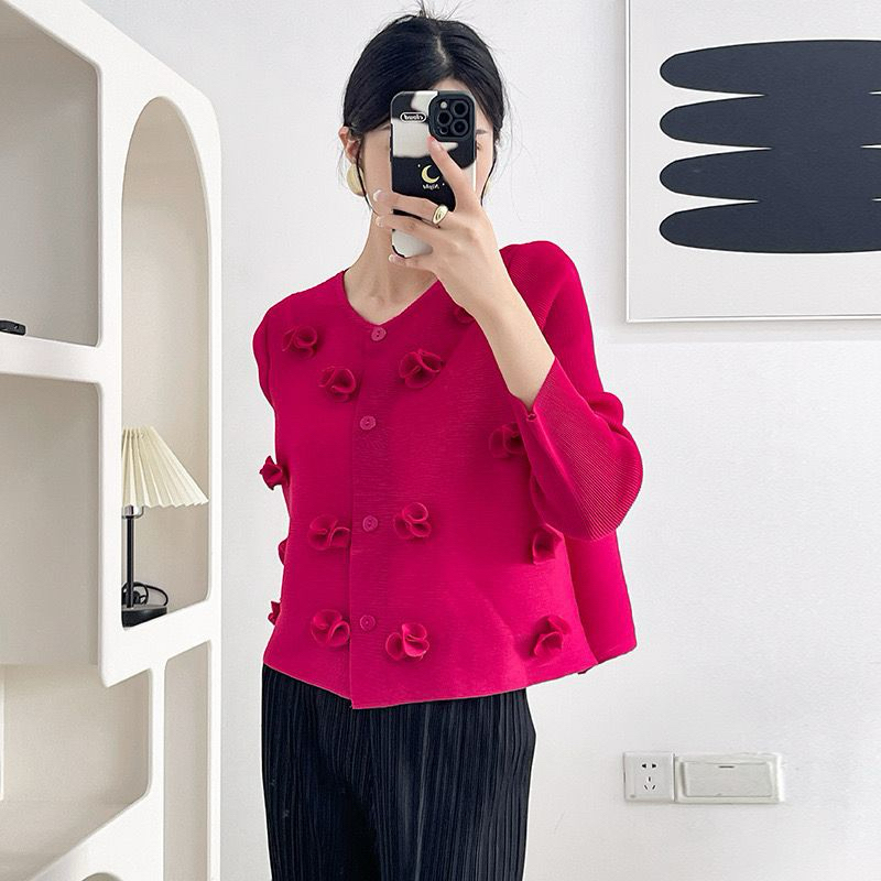 Molaya Fashion KBBD 02 Long Sleeve Floral Motif Plisket Blouse | Shopee ...