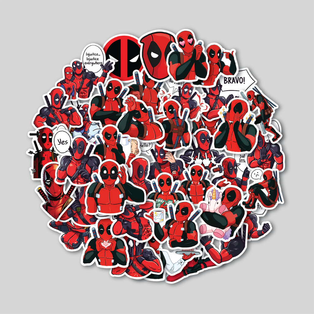 Deadpool STICKER PACK | Tumbler STICKER | Helmet SUITcase LAPTOP ...