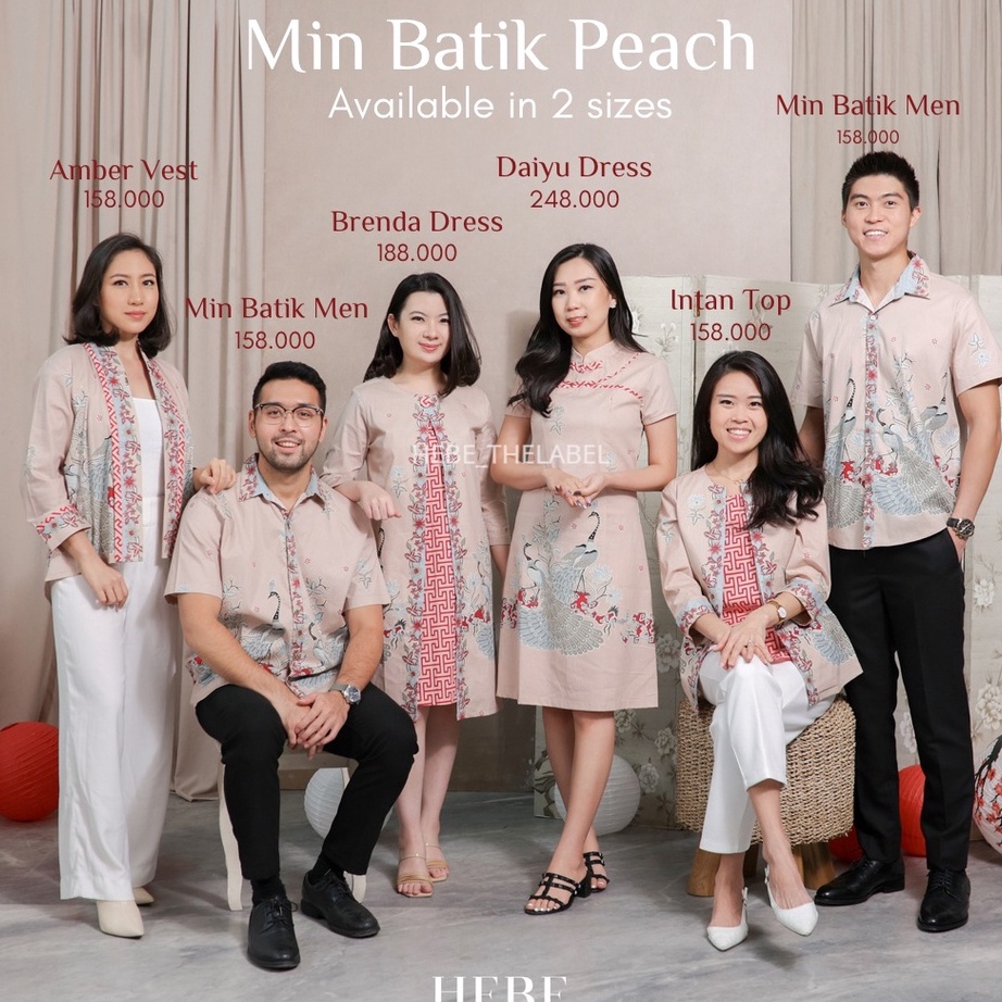 Modeltype NKR732 Min (PEACH) Batik Cheongsam Chinese New Year (Men ...