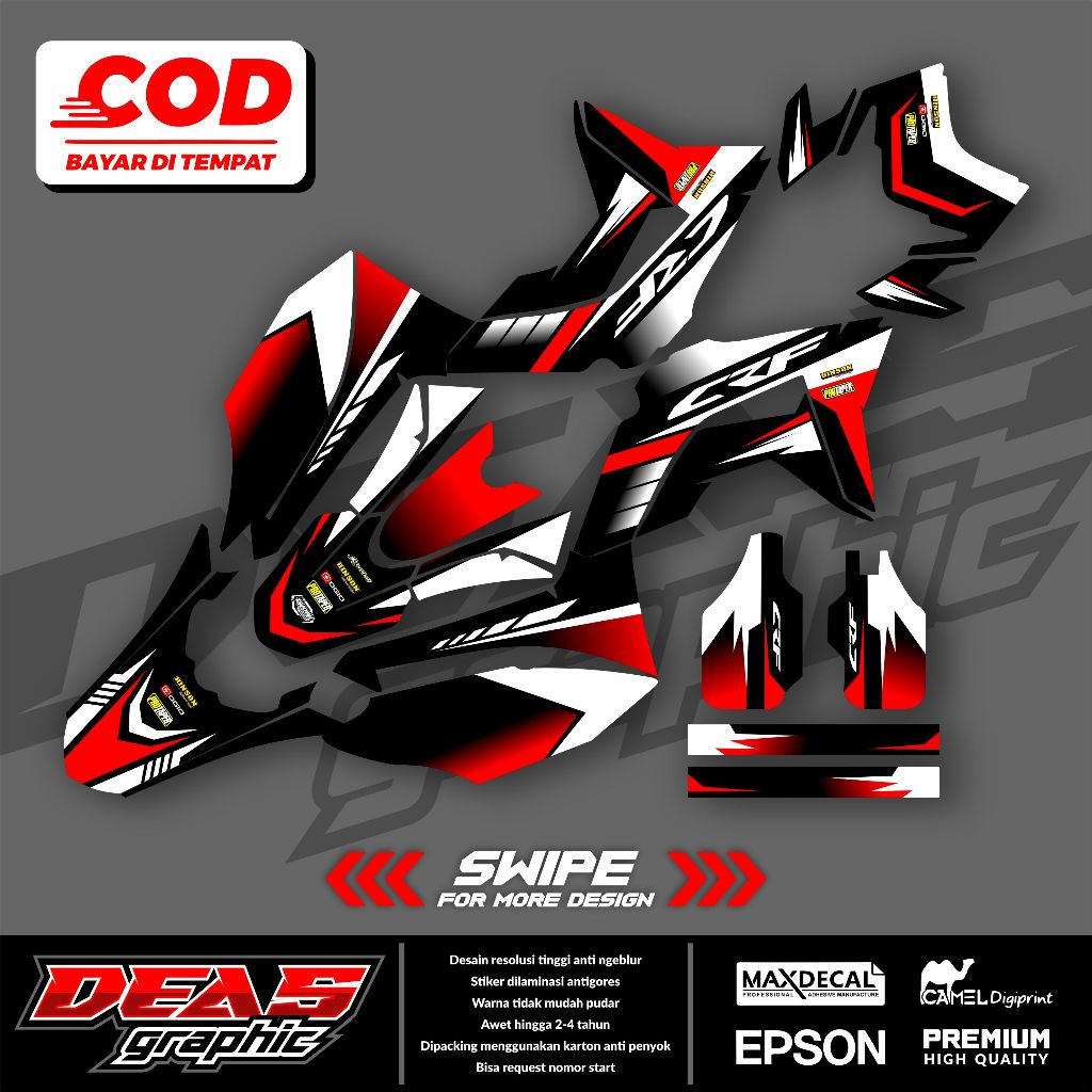 Decal CRF 150l Graphic 018 - STICKER DECAL - CUTTING RAPI FULLBODY ...
