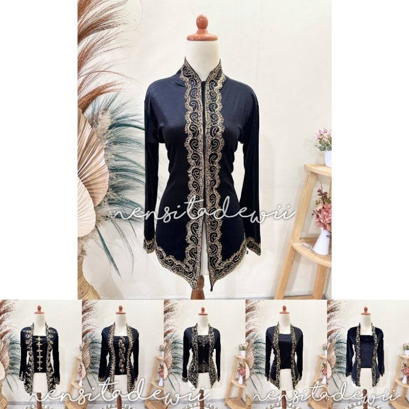 [Complete] Embroidered Bludru Kebaya - Politikaru & Kartini, Beautiful ...