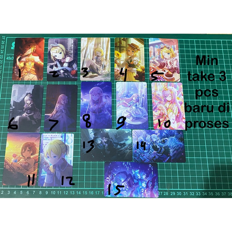 [UNOFFI] Proseka Project SEKAI Photocard Vocaloid Miku Luka Rin Len ...