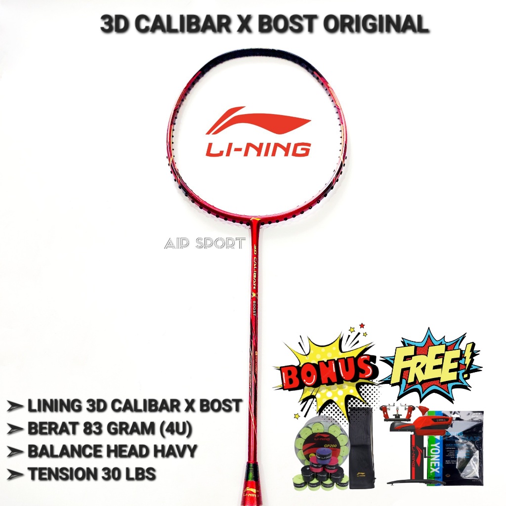 Calibar X Bost 3D Lining Badminton Racket | X Combat Original | Shopee ...