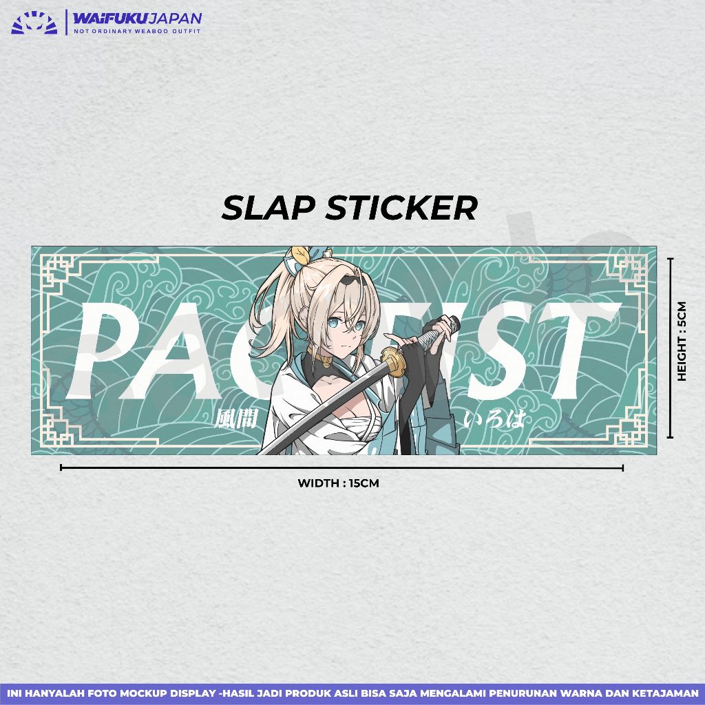 Sticker Slap Anime JDM Hololive JP - Kazama Iroha | Shopee Malaysia