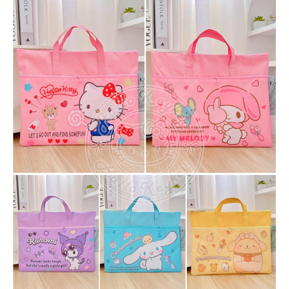 A3 kitty melody jumbo file folder kuromi cinnamoroll pompompurin ...