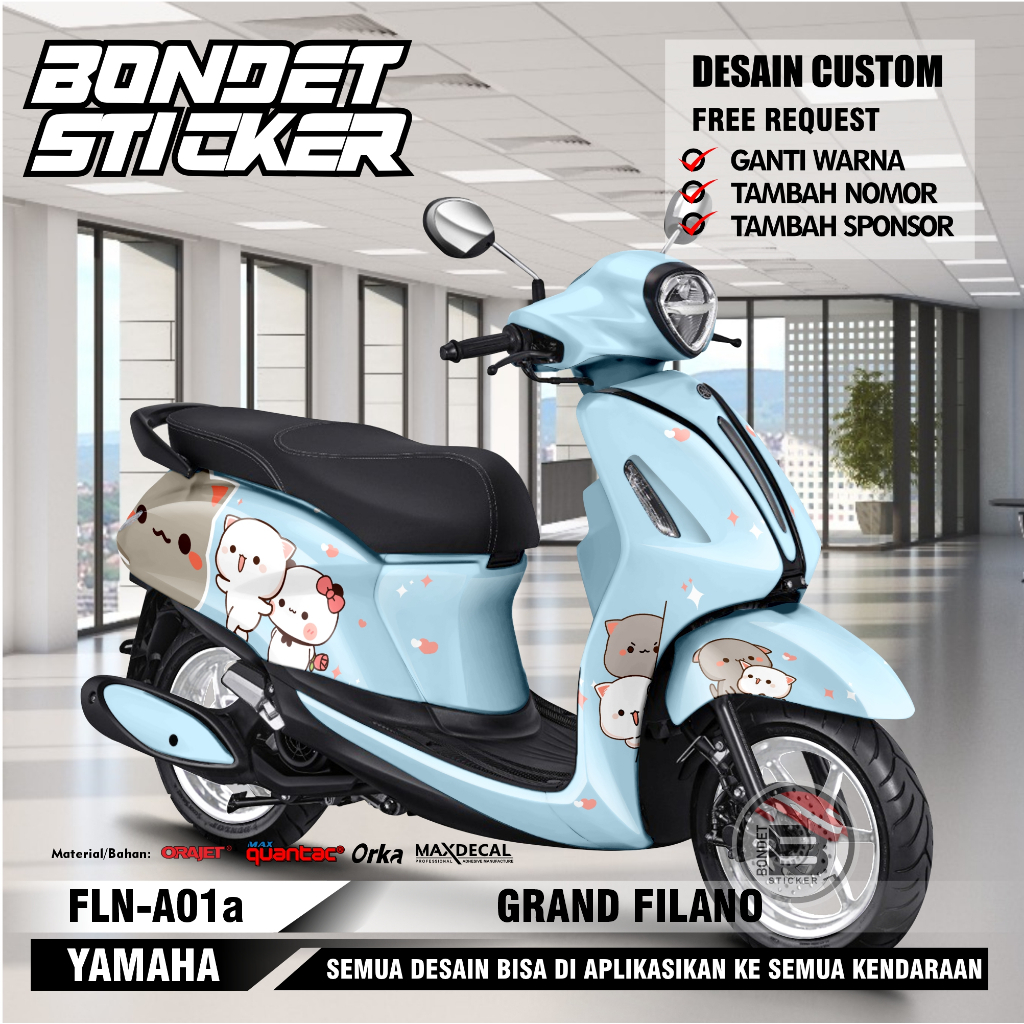 Sticker DECAL YAMAHA FILANO FULL BODY Code FLN-A01a | Shopee Malaysia
