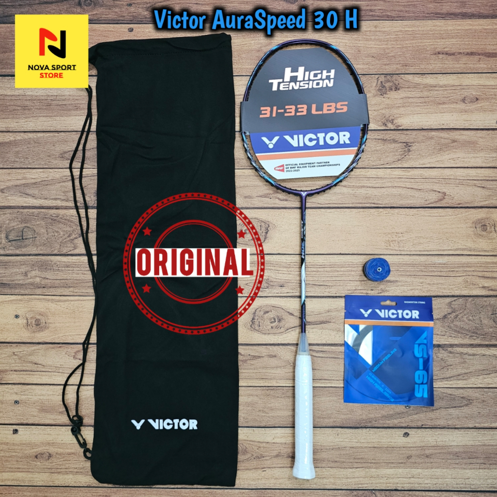 Victor Auraspeed 30h Dark Purple Badminton Racket | Shopee Malaysia