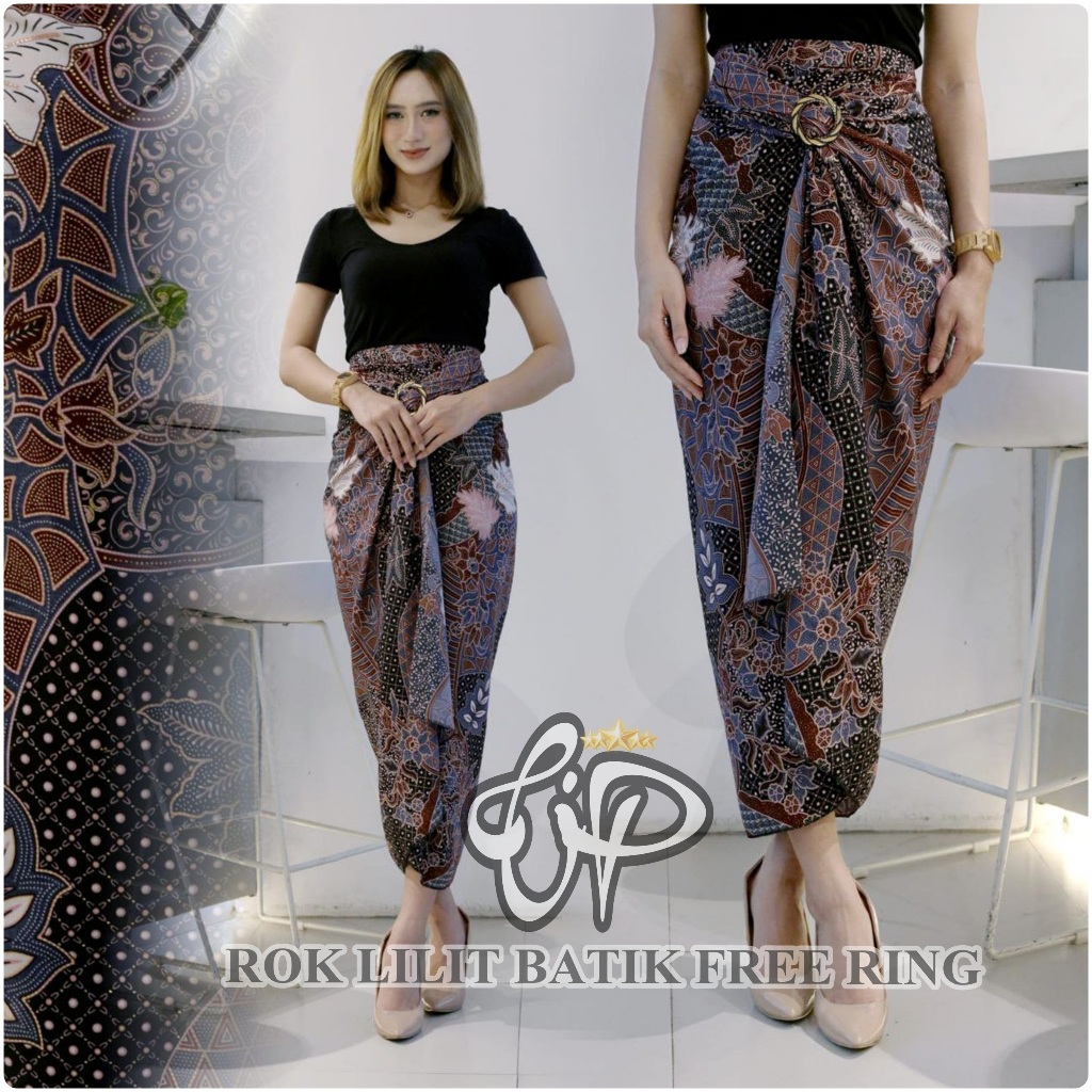 UNGU Batik Lilit Skirt Under The Kebaya, Wearing A Wedding Party ...