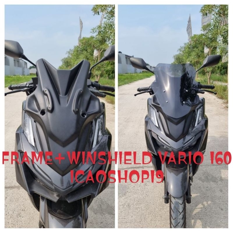 FRAME+VISOR VARIO 160 FRONT SHIELD VARIO 160 VISOR MODEL VECTOR FULL ...