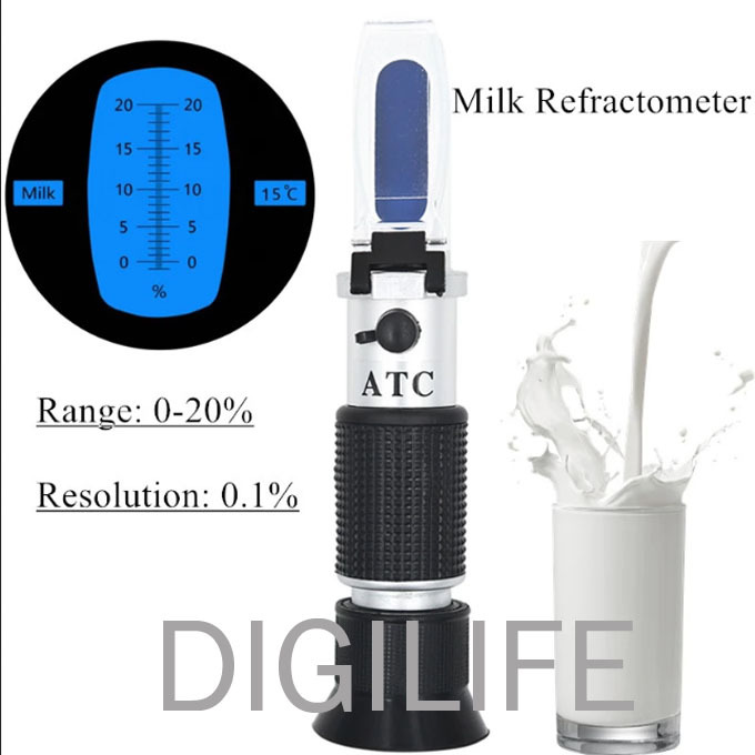 Milk Refractometer Refractometer Milk Refractometer 0-20% Brix Soy ...