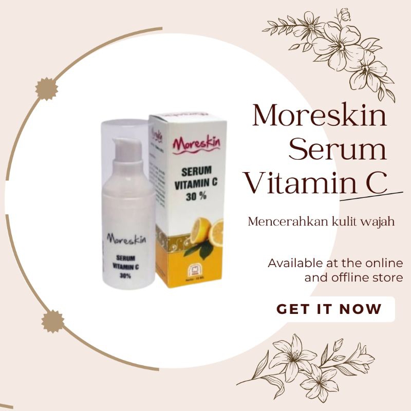 HITAM Moreskin Serum Vitamin C 30% Original 100% NASA Stockist/Pnghilang Acne Scars/Black Spots ...