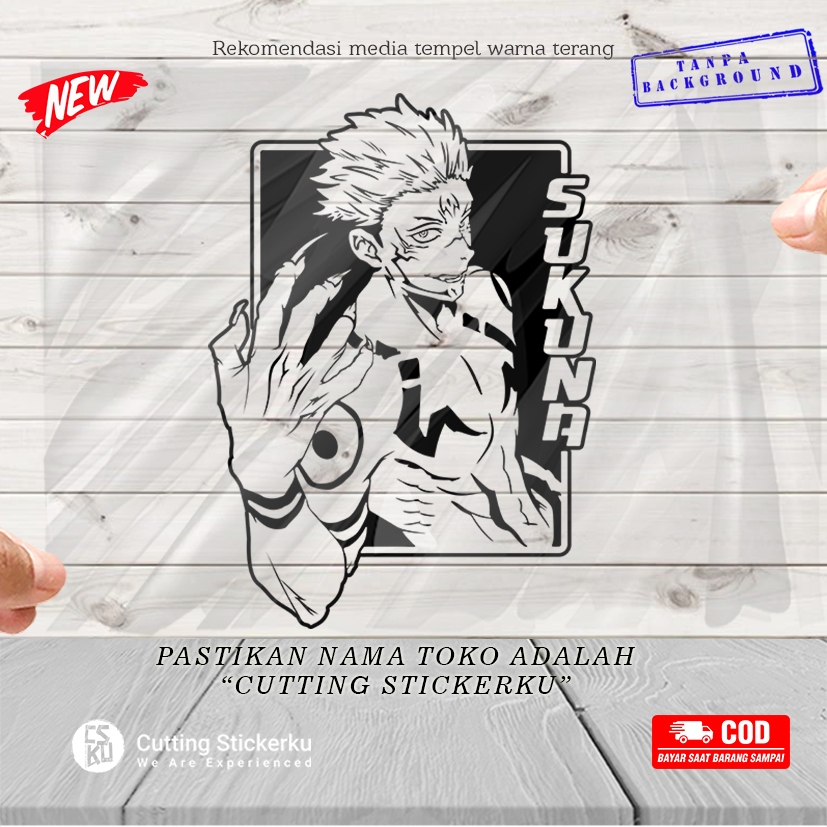 Cutting Sticker Sukuna Itadori Variation Motorcycle Car Sticker Jujutsu Kaisen Gojo Satoru Japan ...