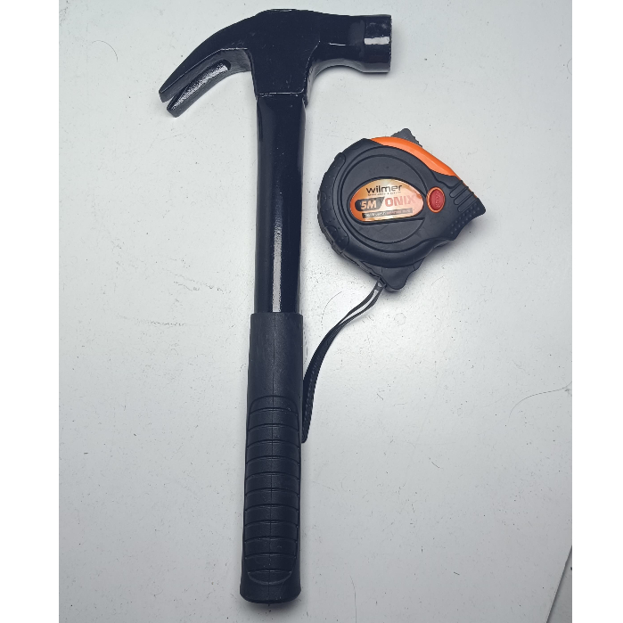 Economical Package of Fiber Hammer Tools Size 80z Meter 5m Rubber Body ...