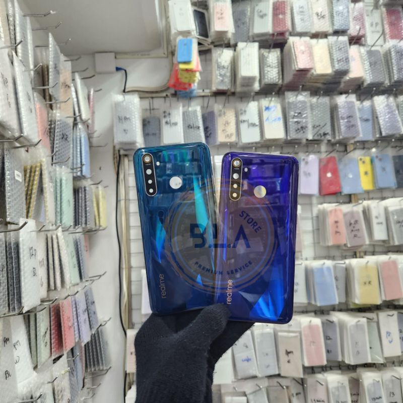 Back CASING - HOUSING - CASING + REALME 5 PRO BEZEL | Shopee Malaysia